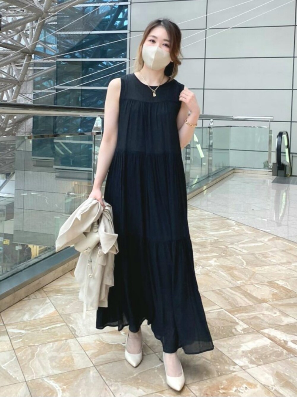 saki7211(un dix cors東武池袋)｜un dix corsのワンピースを使ったコーディネート - WEAR