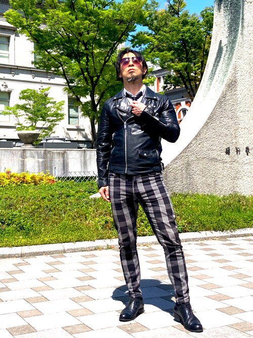 Anthony.T｜ZARAのライダースジャケットを使ったコーディネート - WEAR
