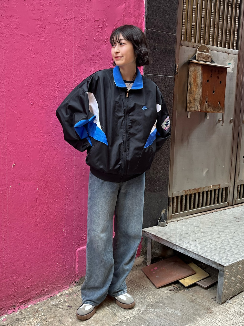 mana｜NIKEのナイロンジャケットを使ったコーディネート - WEAR