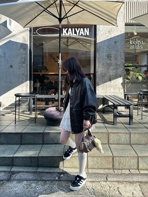 mayuko(one after another NICE CLAUP)｜one after another NICE CLAUPのライダースジャケットを使ったコーディネート - WEAR