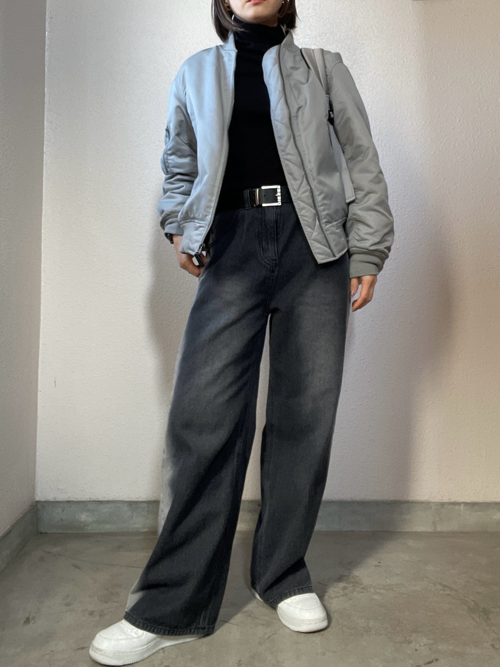 こみ | 骨ｽﾄｲｴﾍﾞ秋2nd冬｜GUのMA-1を使ったコーディネート - WEAR