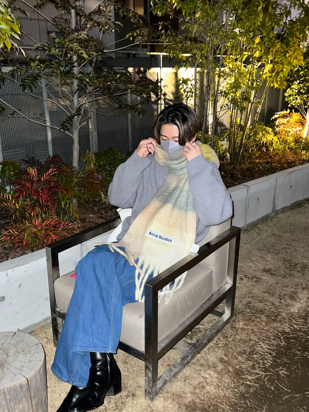 ryusei 1231｜Acne Studiosのマフラーを使ったコーディネート - WEAR