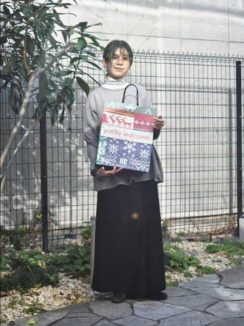 ウールカットストレートスカート（スカート）｜かぐれ（カグレ）の