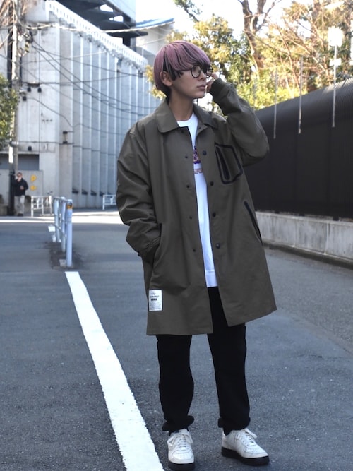 VIZ STORE-TOKYO(VIZ STORE-TOKYO)｜VIRGOwearworksのステンカラーコートを使ったコーディネート - WEAR