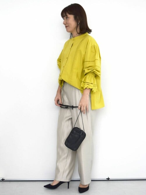 サテン地バレルパンツ/洗える（その他パンツ）｜MK MICHEL KLEIN