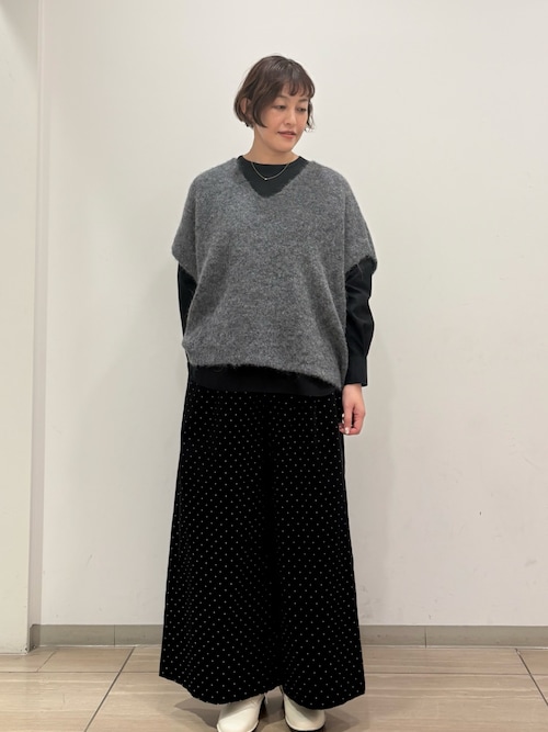 アルパカワイドニットベスト（ベスト）｜かぐれ（カグレ）の