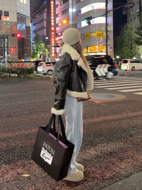 mayu ｜MURUAのムートンコートを使ったコーディネート - WEAR