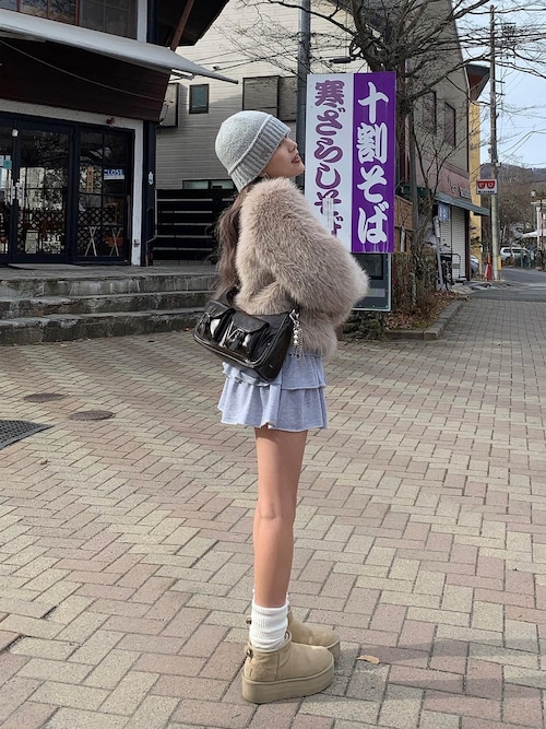 mayu ｜INTER FACTORYのニットキャップ/ビーニーを使ったコーディネート - WEAR