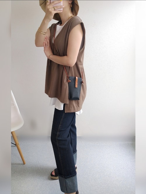 yu.｜OMNESのベストを使ったコーディネート - WEAR