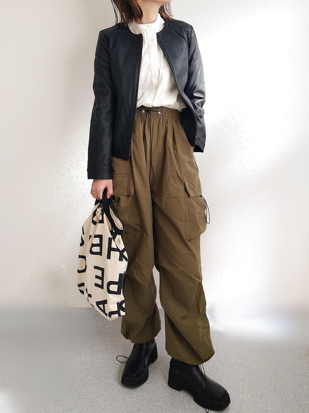 yu.｜OMNES Supremoのライダースジャケットを使ったコーディネート - WEAR