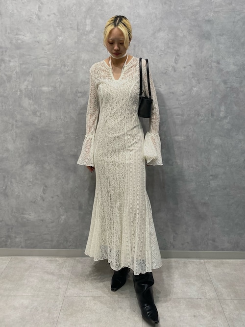 BELLSLEEVE LACE DRESS/ベルスリーブレースドレス(ワンピース BELLSLEEVE LACE DRESS/ベルスリーブレースドレス(ワンピース