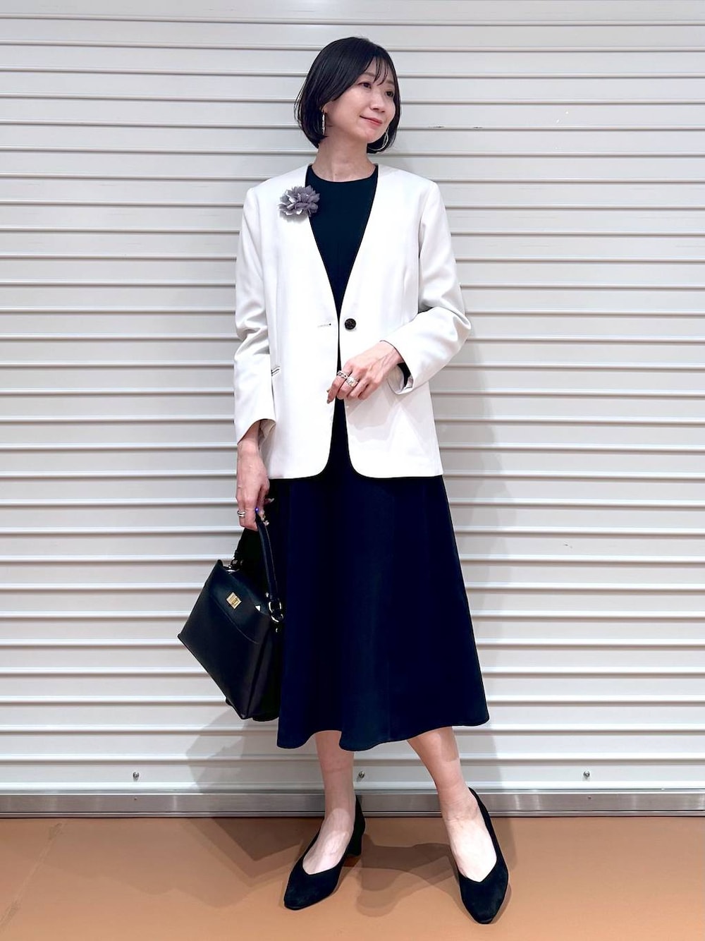 nami(Elura/ヤエチカ）(Elura 八重洲地下街)｜Eluraのノーカラージャケットを使ったコーディネート - WEAR