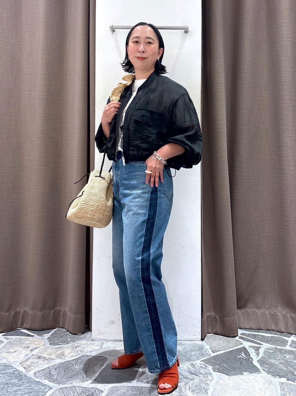 azuki(SALON adam et rope' 天王寺MIO)｜ Takuro Tamuraのデニムパンツを使ったコーディネート - WEAR