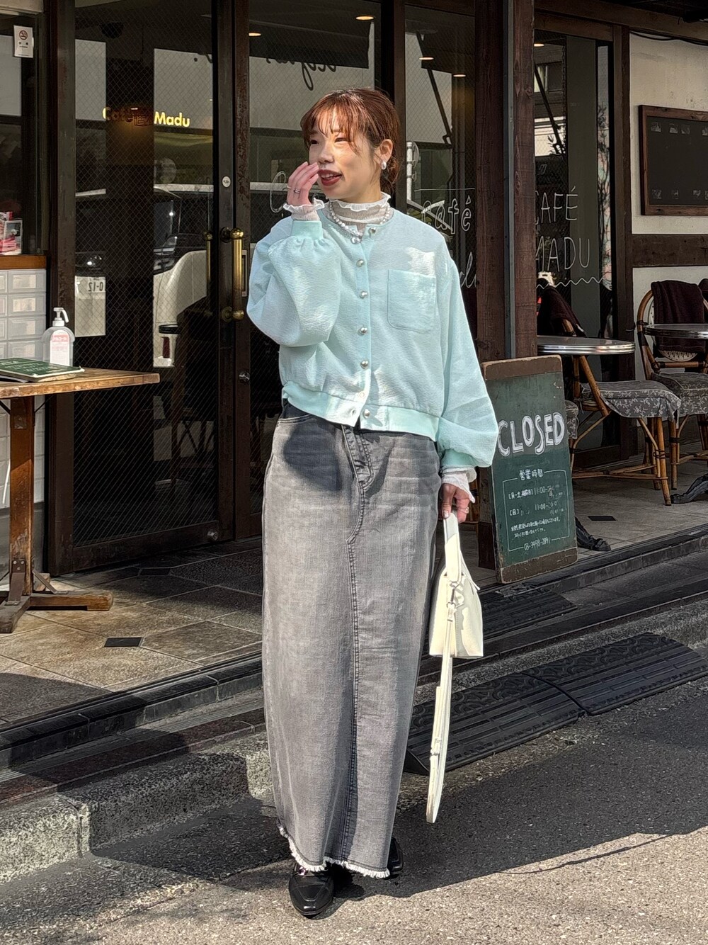 まっしー(un dix cors東武池袋)｜un dix corsのカーディガン/ボレロを使ったコーディネート - WEAR