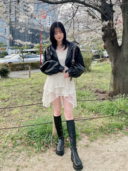 りこ氏。｜GRLのワンピースを使ったコーディネート - WEAR