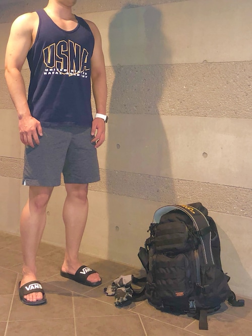 Chris｜U.S. Navyのタンクトップを使ったコーディネート - WEAR