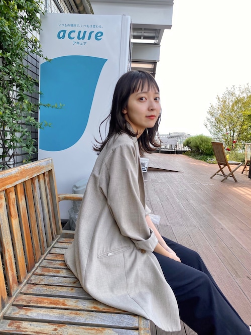 yuka tanaka(Kastane北千住)｜Kastaneのテーラードジャケットを使ったコーディネート - WEAR