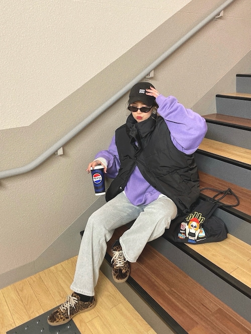 non｜coca（coca）のダウンベストを使ったコーディネート - WEAR