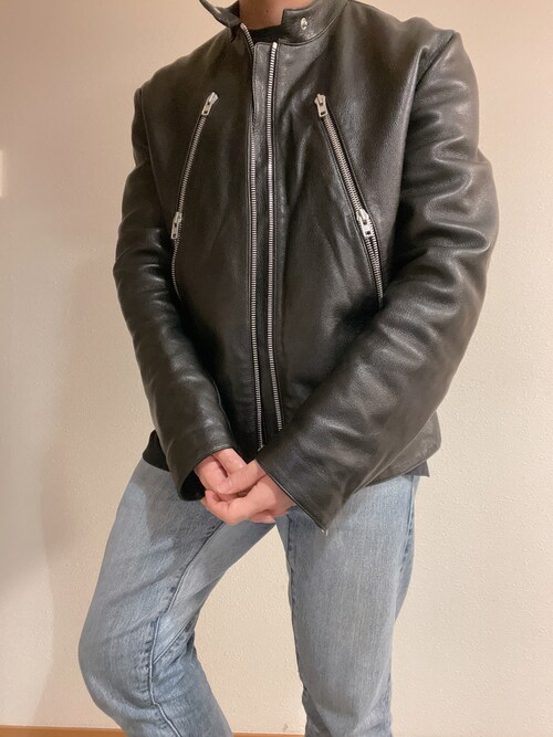 KuuJ ̈｜Maison Margielaのライダースジャケットを使ったコーディネート - WEAR