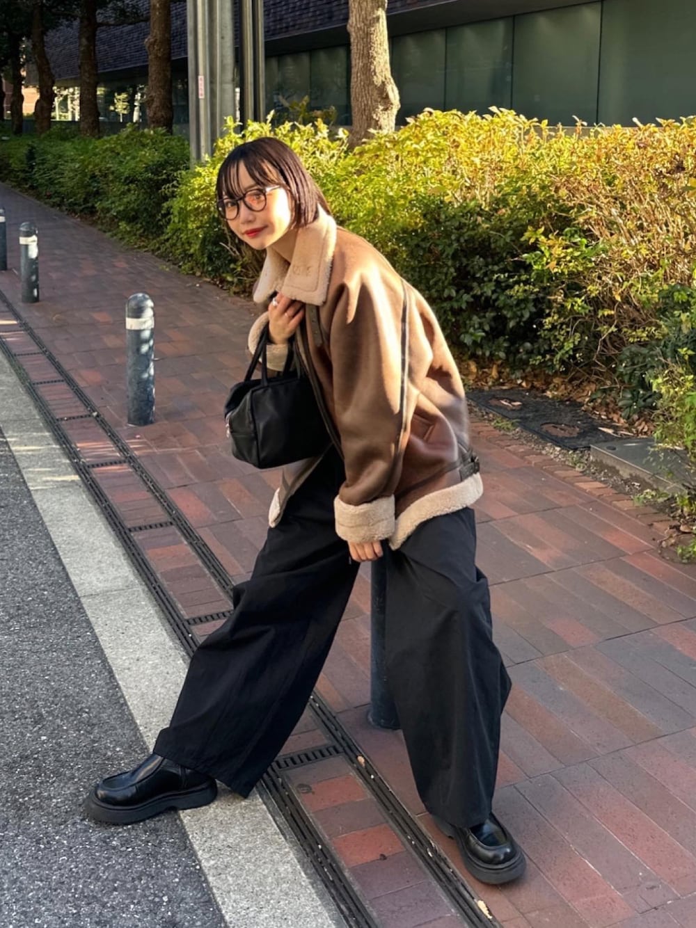 オクユウカ｜KBFのムートンコートを使ったコーディネート - WEAR