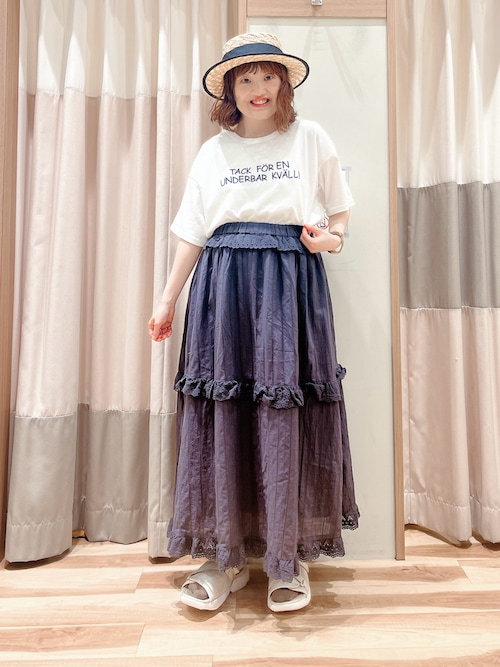 えり(SM2 keittio フジグラン三原)｜Samansa Mos2のTシャツ/カットソーを使ったコーディネート - WEAR