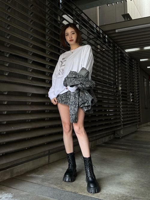 永田沙織(EMODA)｜EMODAのブーツを使ったコーディネート - WEAR