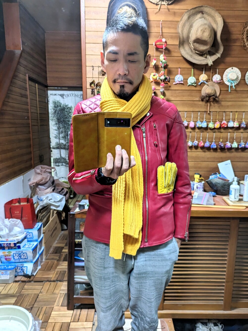 Beatnik BeaTの中の人｜master-pieceのライダースジャケットを使ったコーディネート - WEAR