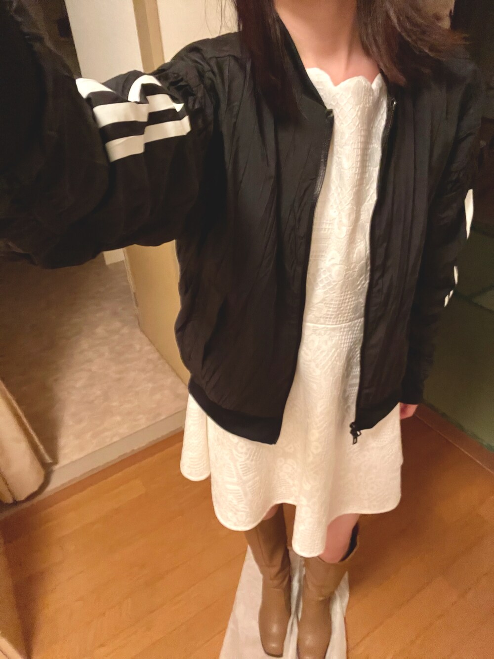 moco｜adidasのナイロンジャケットを使ったコーディネート - WEAR