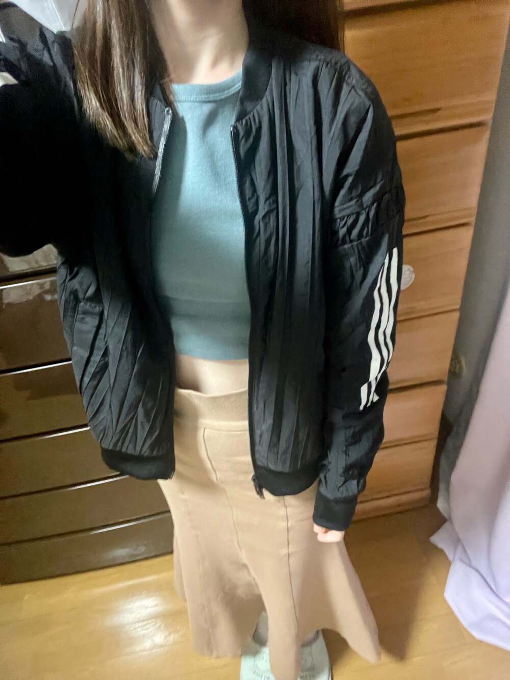 moco｜adidasのナイロンジャケットを使ったコーディネート - WEAR