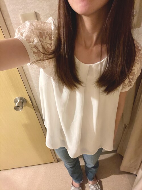 moco｜UNIQLOのデニムパンツを使ったコーディネート - WEAR