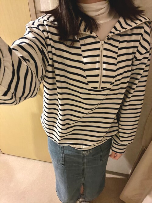 moco｜GUのデニムスカートを使ったコーディネート - WEAR