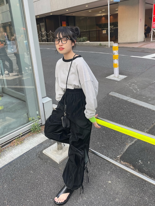 【SALE／104%OFF】 kastane サイドリボンナイロンパンツ tresor.gov.bf