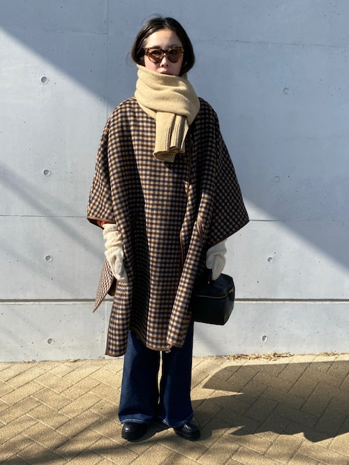 ぺこ｜AMERIのポンチョを使ったコーディネート - WEAR