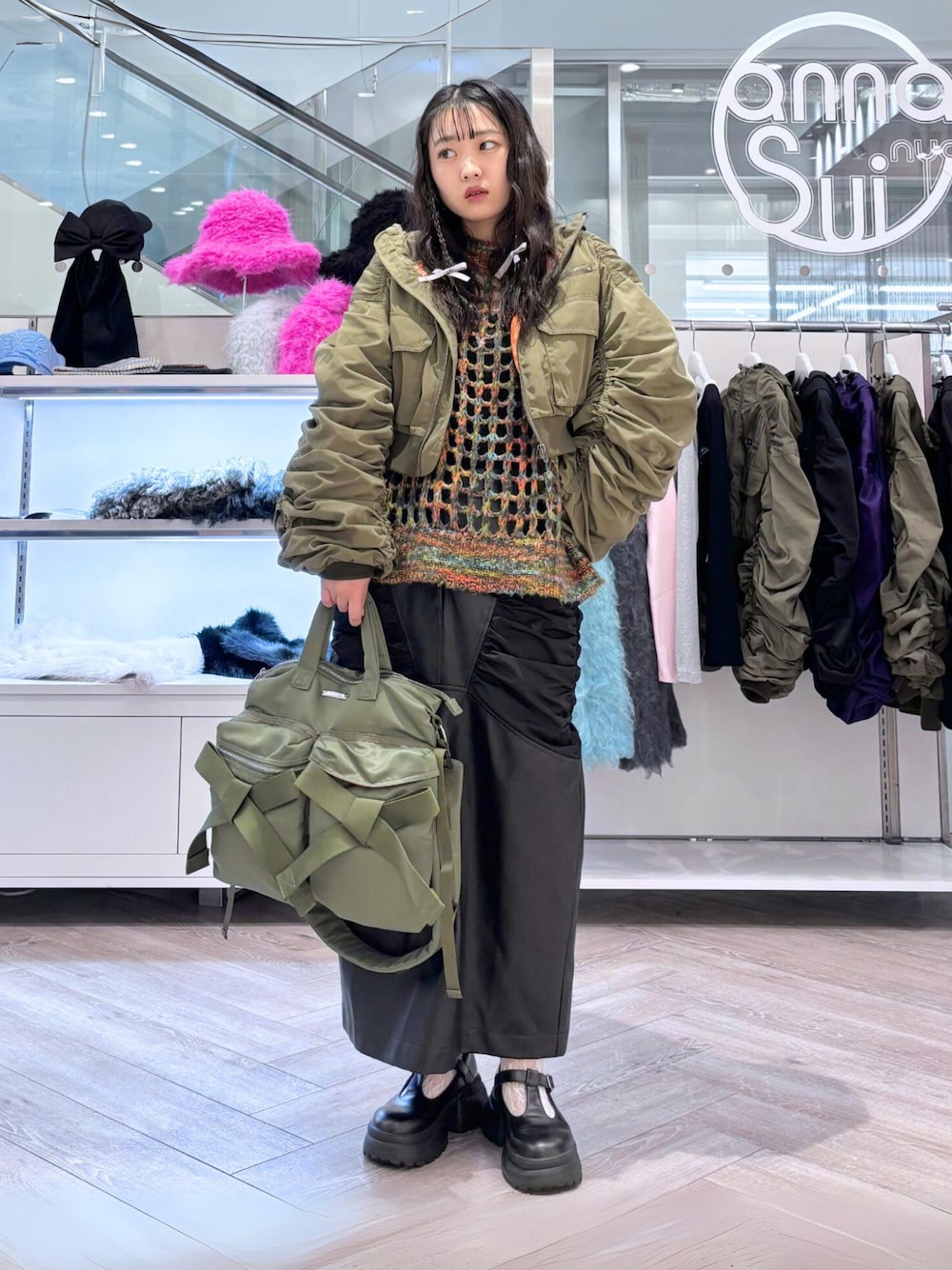 ayane(ANNA SUI NYC 本部)｜ANNA SUI NYCのショルダーバッグを使ったコーディネート - WEAR