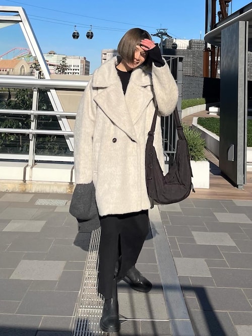 RIHO｜LIANのピーコートを使ったコーディネート - WEAR