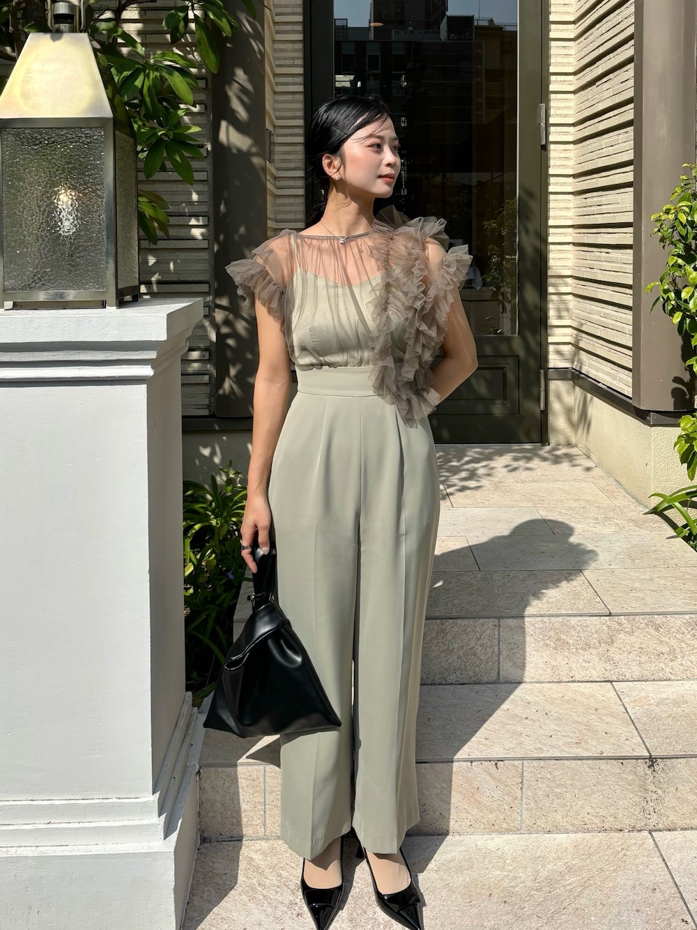 YUKA OTA(LAGUNAMOON)｜LAGUNAMOONのパンツドレスを使ったコーディネート - WEAR