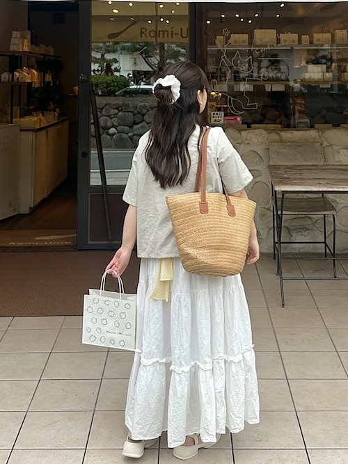 うらり┊︎低身長ややぽっちゃりコーデ｜JUNOAHのスカートを使ったコーディネート - WEAR