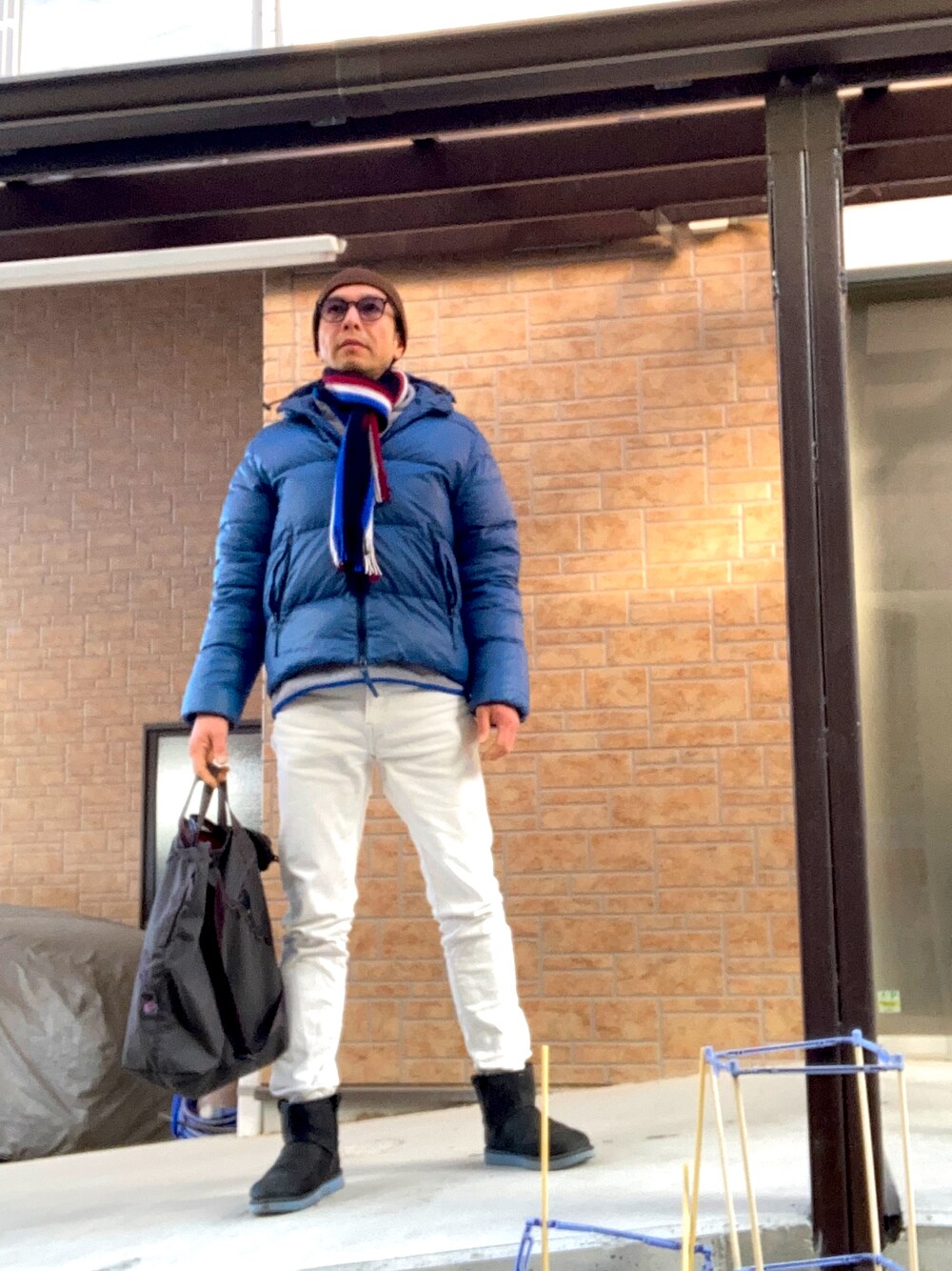 おばか｜GILBERT WILSON OF HAWICKのマフラーを使ったコーディネート - WEAR