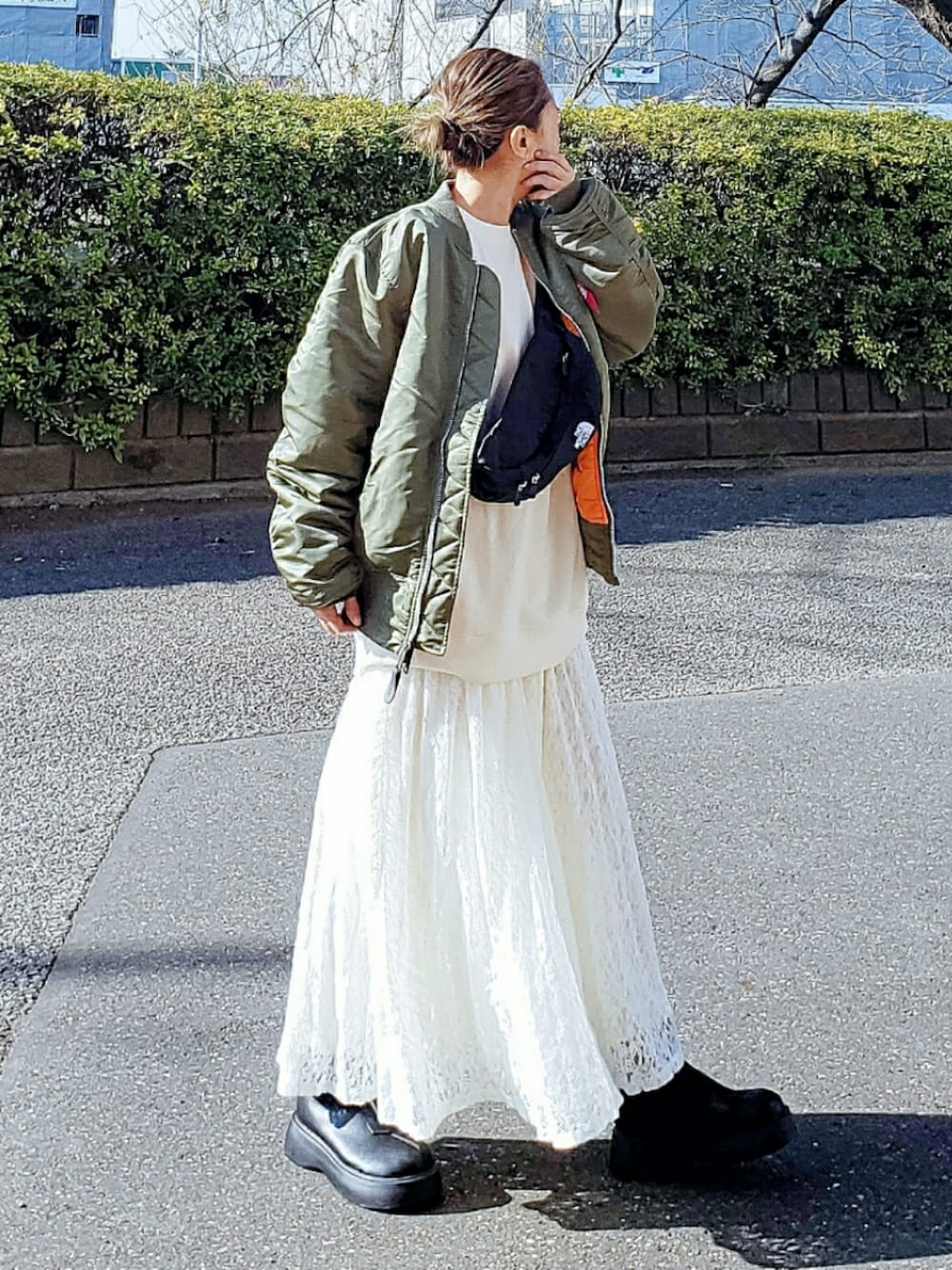 &りっち｜ALPHAのMA-1を使ったコーディネート - WEAR