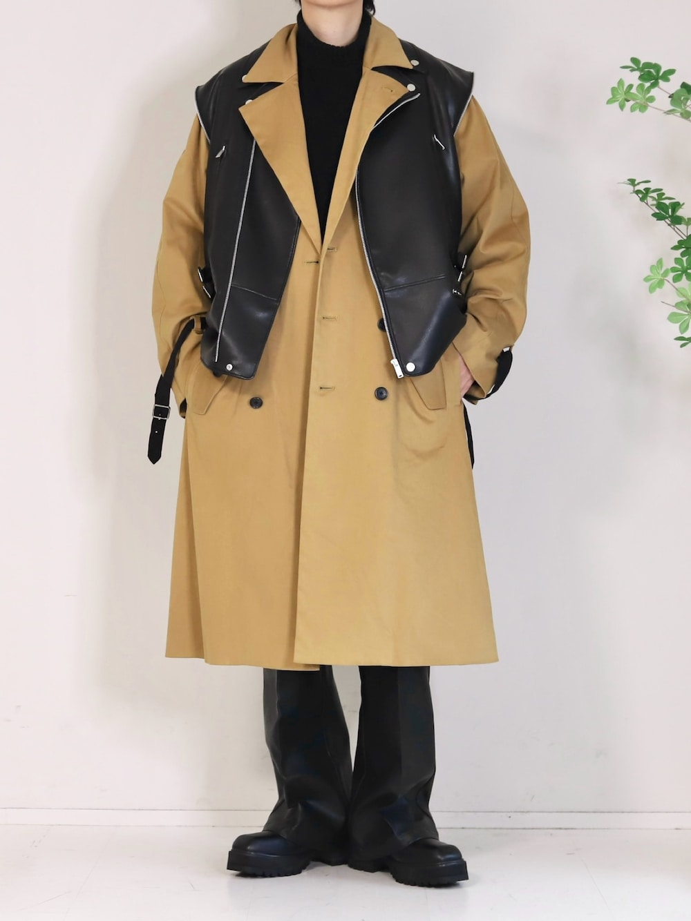 Mr.SZK｜RYO TAKASHIMAのトレンチコートを使ったコーディネート - WEAR