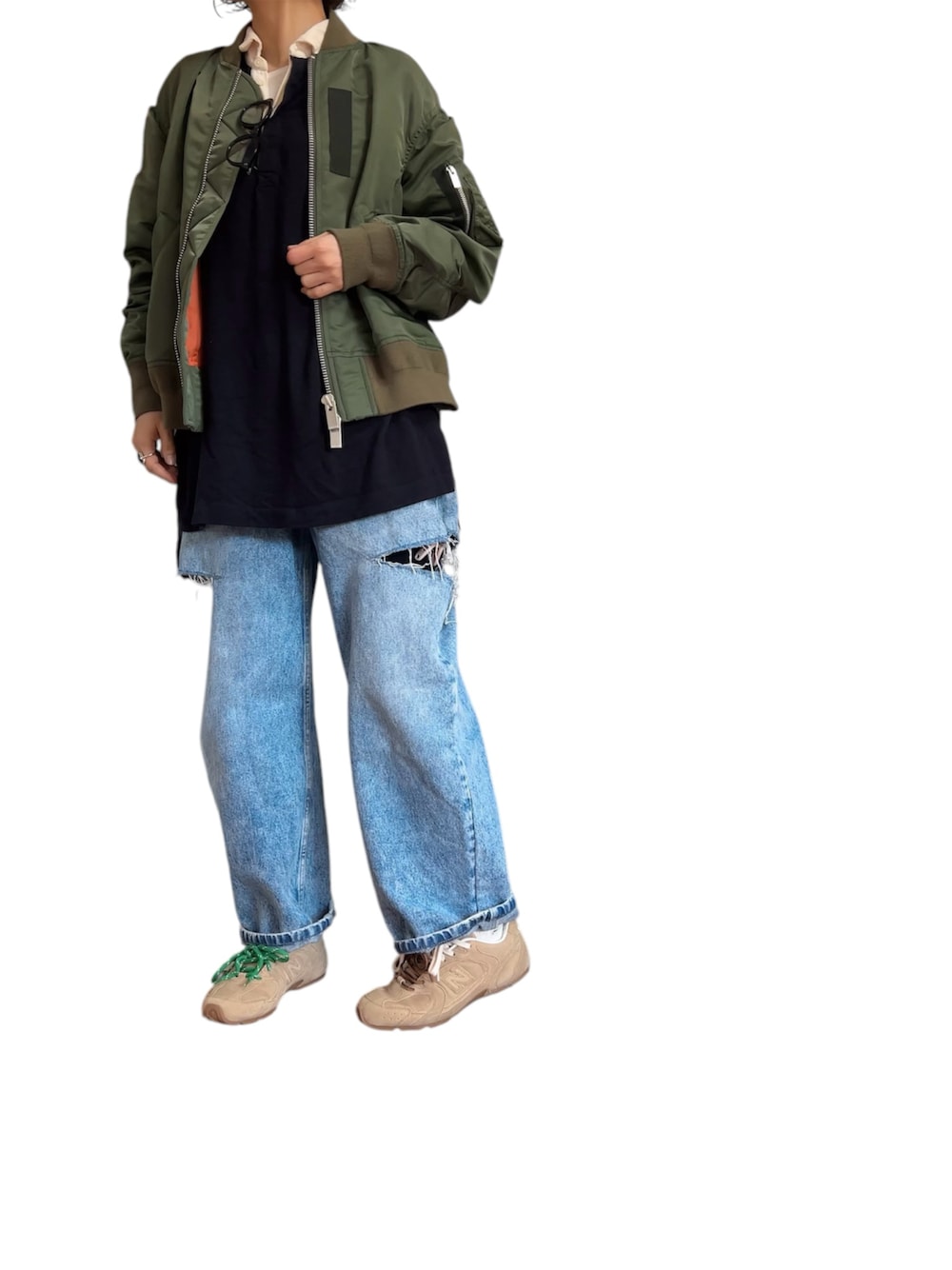 mmmmm000 _style｜SacaiのMA-1を使ったコーディネート - WEAR