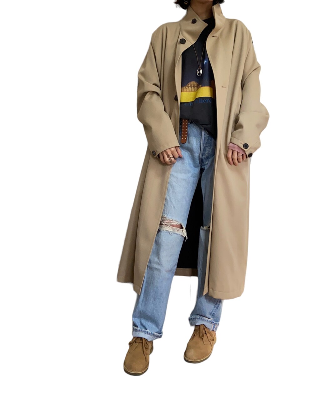 mmmmm000 _style｜cabanのステンカラーコートを使ったコーディネート - WEAR