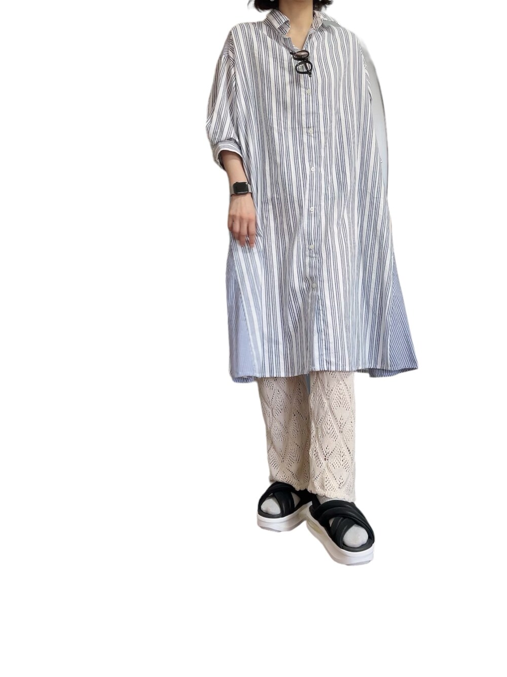 mmmmm000 _style｜AS KNOW AS plusのシャツワンピースを使ったコーディネート - WEAR