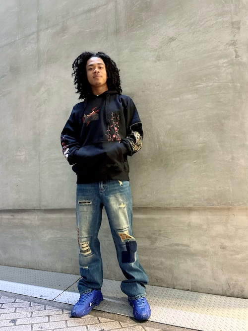 Desigual（デシグアル） トレーナー スウェット 風景柄のフード付き