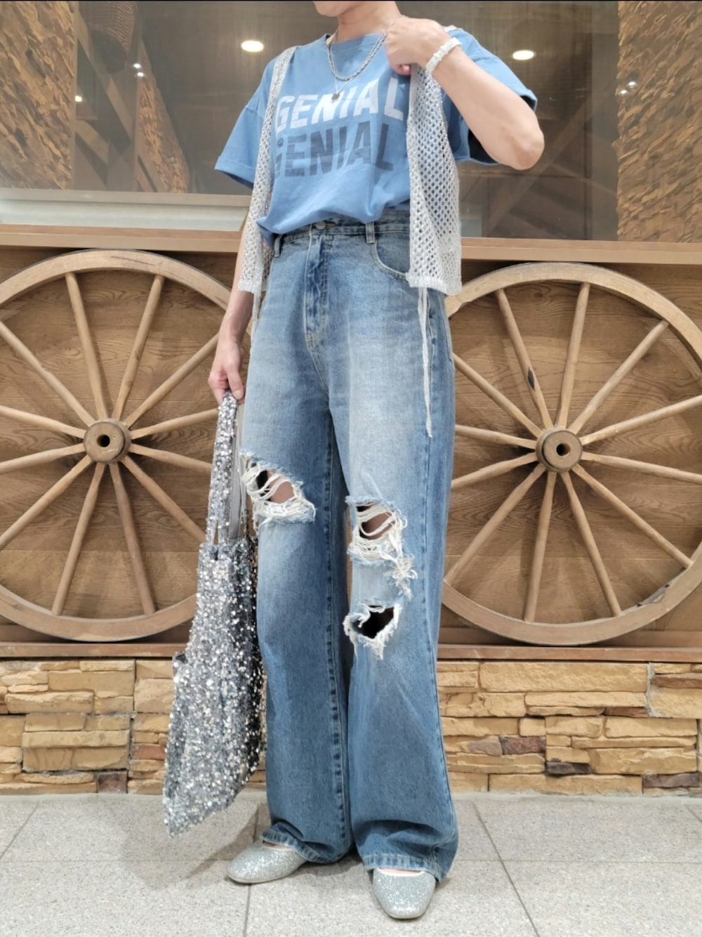 しぃ｜BAYFLOWのTシャツ/カットソーを使ったコーディネート - WEAR