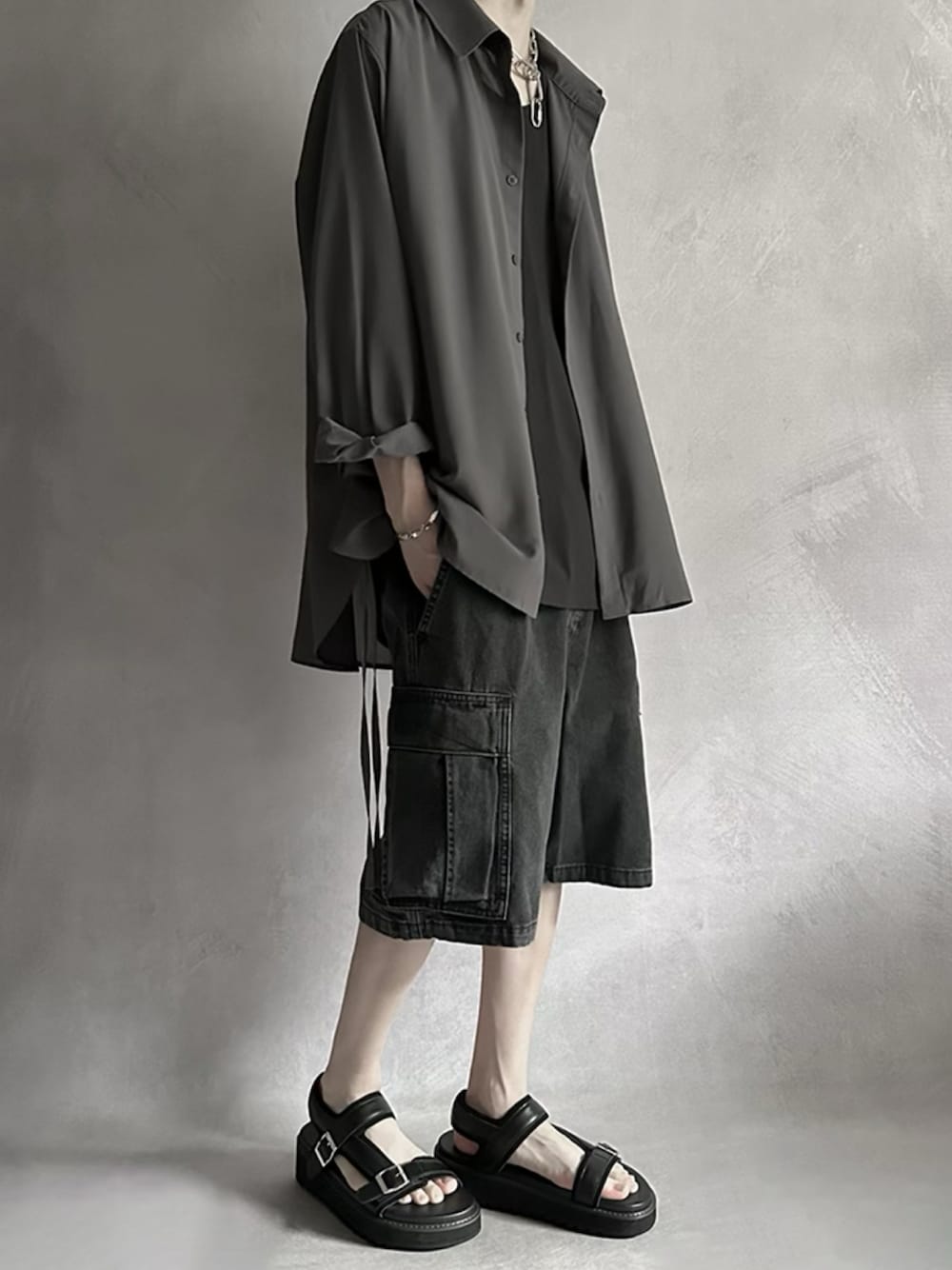 SERACE(セラス)の「【SERACE】Oversize side cord sheer shirt SERACE(セラス)の「【SERACE】Oversize side cord sheer shirt