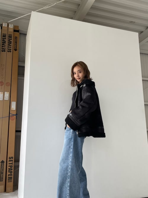 濱田 萌衣(EMODA)（EMODA）｜EMODAのムートンコートを使ったコーディネート - WEAR