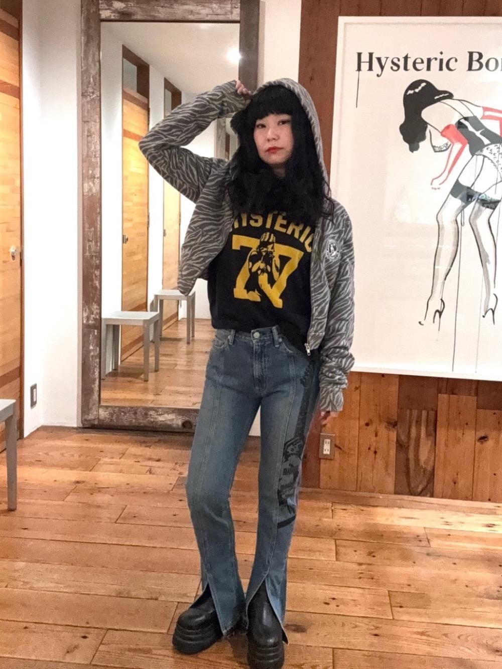 fukuchan(HYSTERIC GLAMOUR渋谷店)｜HYSTERIC GLAMOURのデニムパンツを使ったコーディネート - WEAR