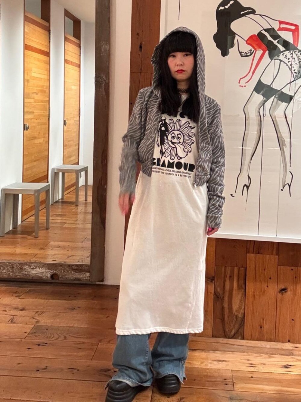 fukuchan(HYSTERIC GLAMOUR渋谷店)｜HYSTERIC GLAMOURのデニムパンツを使ったコーディネート - WEAR