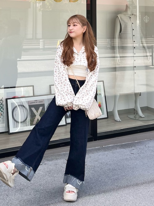 miyu Ӧ｜ZARAのデニムパンツを使ったコーディネート - WEAR